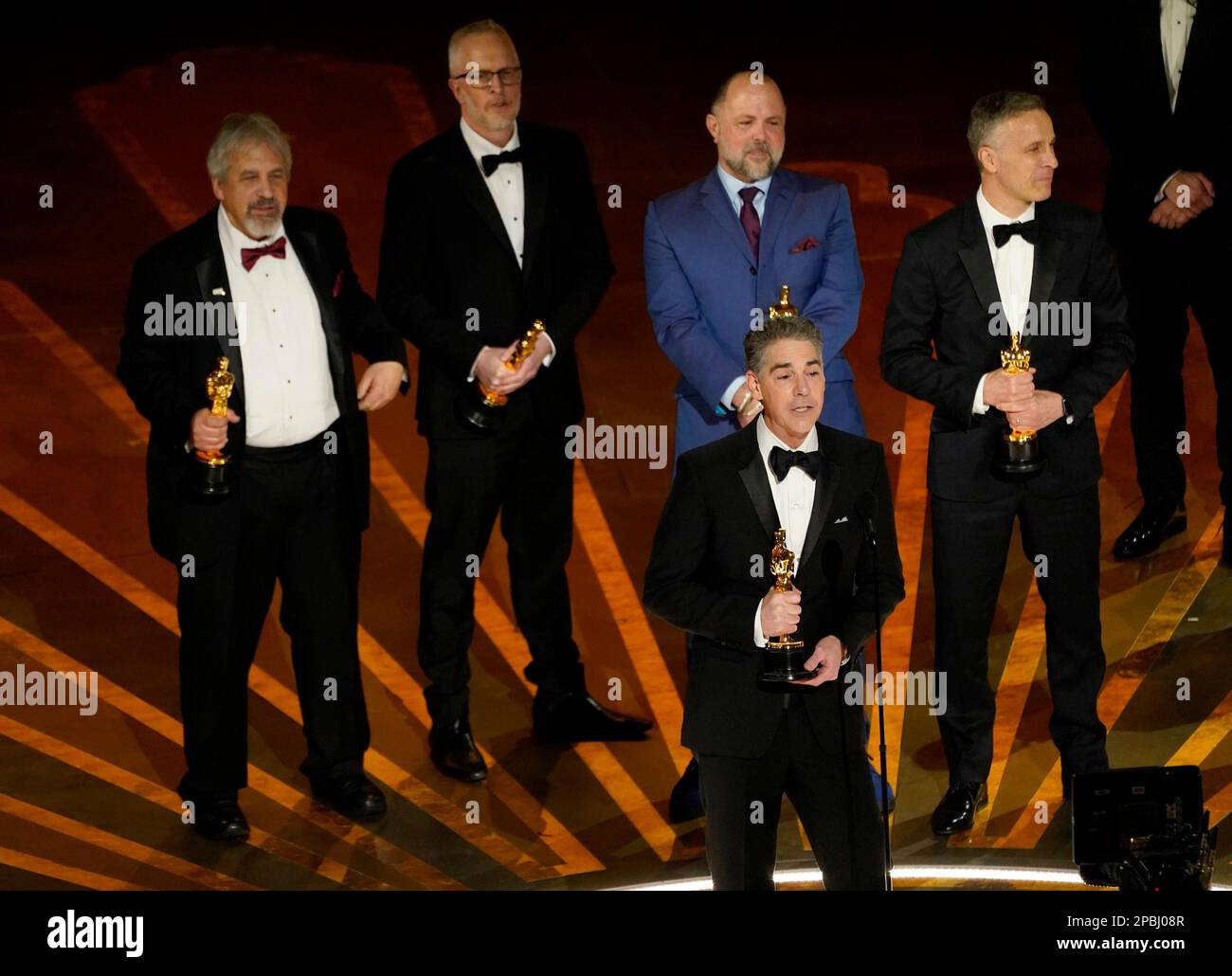 Al Nelson, center front, and from left, Mark Weingarten, Mark Taylor ...