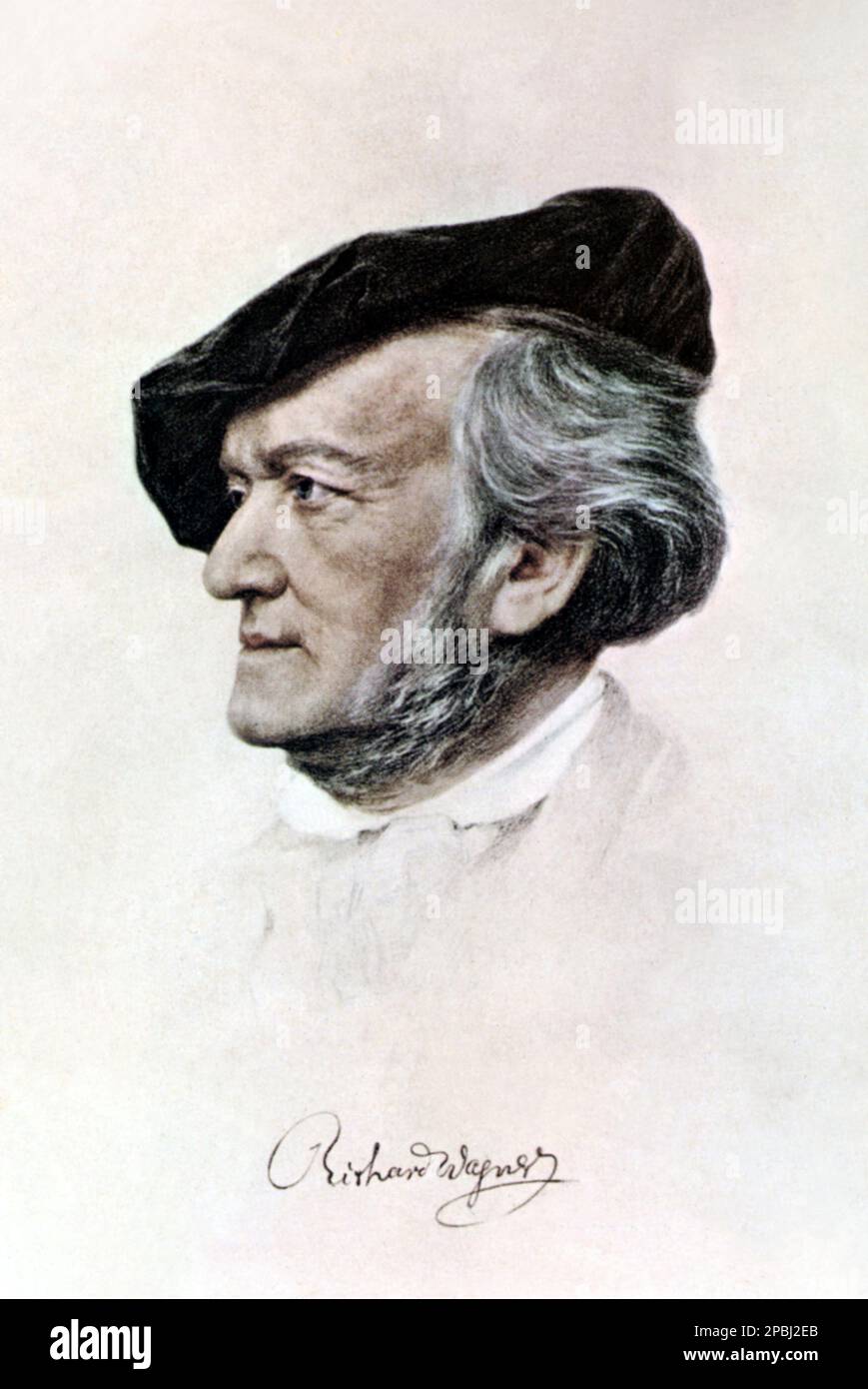 The german music composer RICHARD WAGNER ( 1813- 1883 ), popular ...
