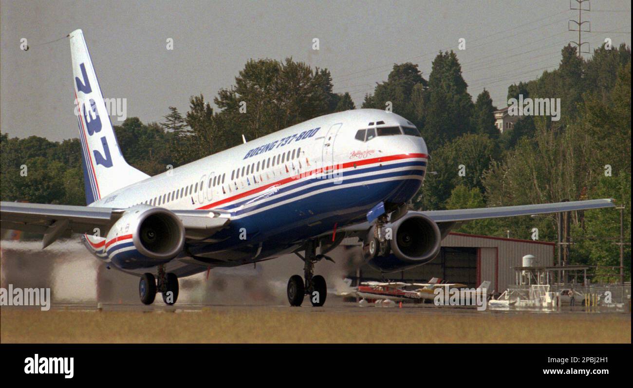 FILE *** The first Boeing 737-800, the longest 737 ever built, takes ...