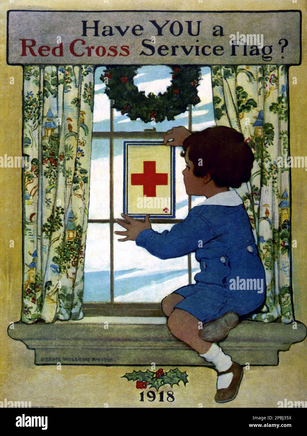 1918 , USA : American Red Cross - Have you a Red Cross service flag ...