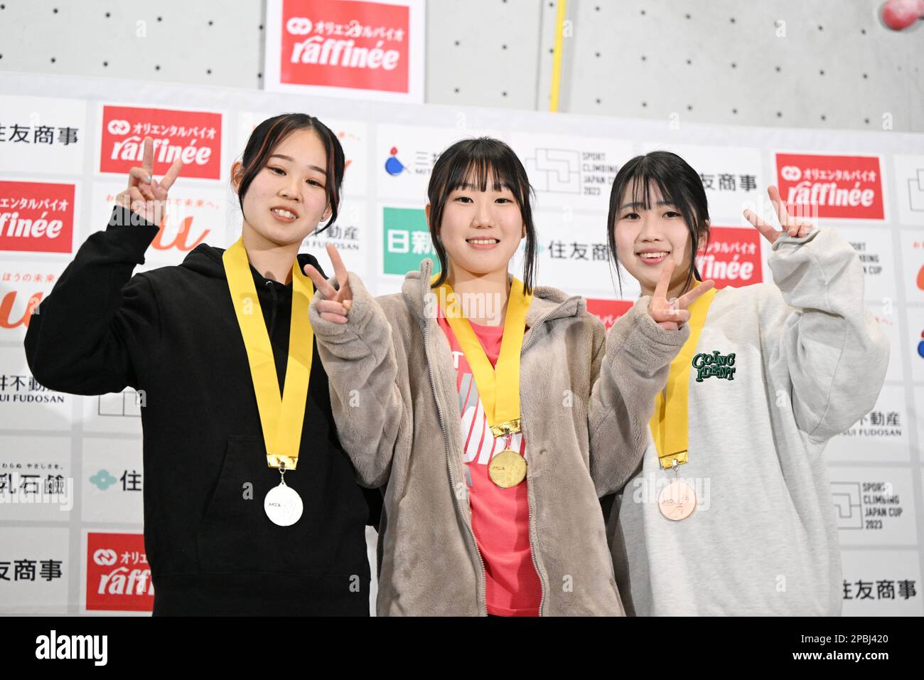 Chiba, Japan. Credit: MATSUO. 12th Mar, 2023. (L-R) Karin Hayashi, Ai ...