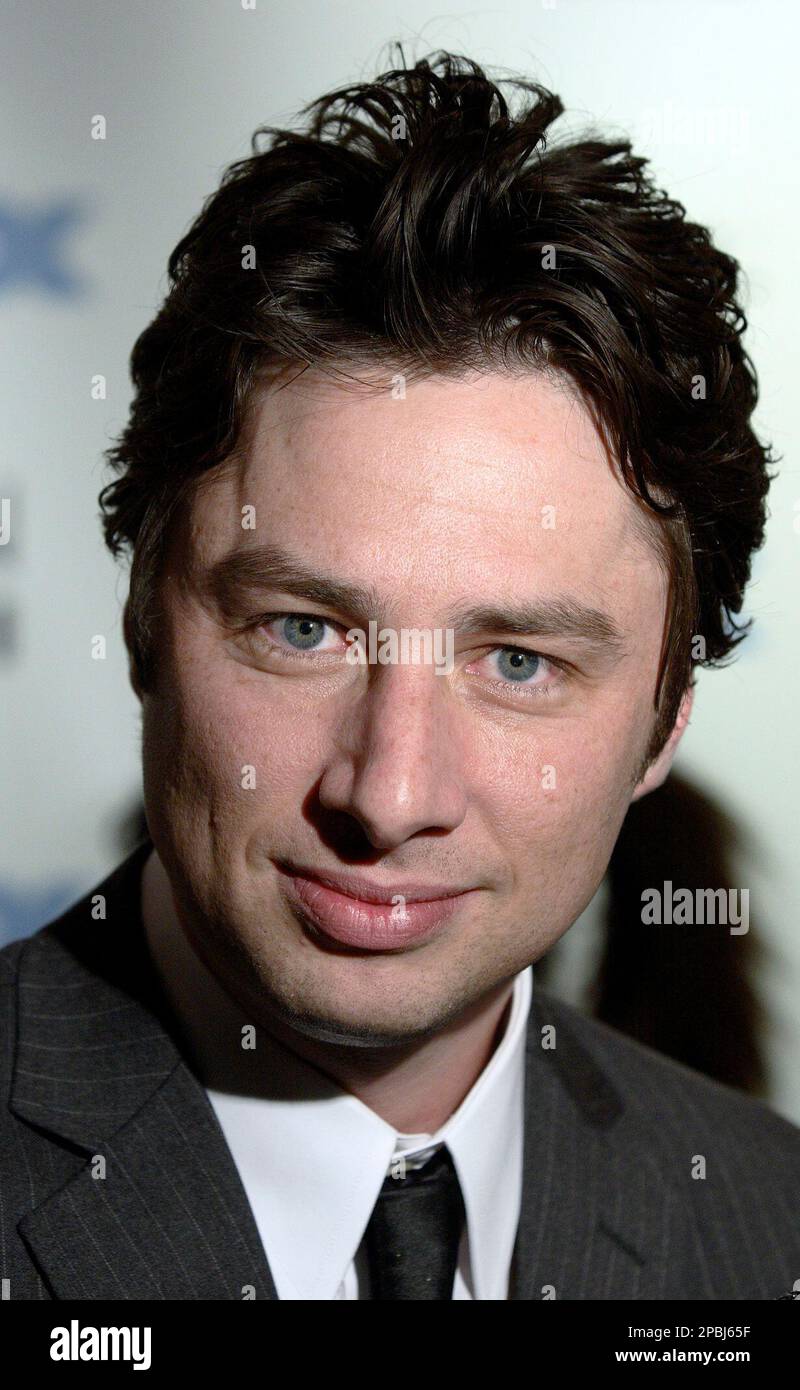 Actor Zach Braff arrives to the premiere of "The Ex" in New York on ...