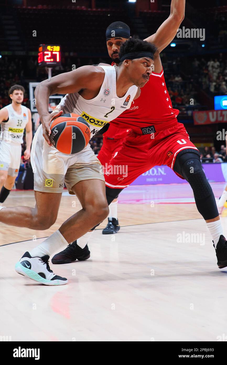Forum of Assago, Milan, Italy, March 09, 2023, Zac LeDay (BC Partizan ...