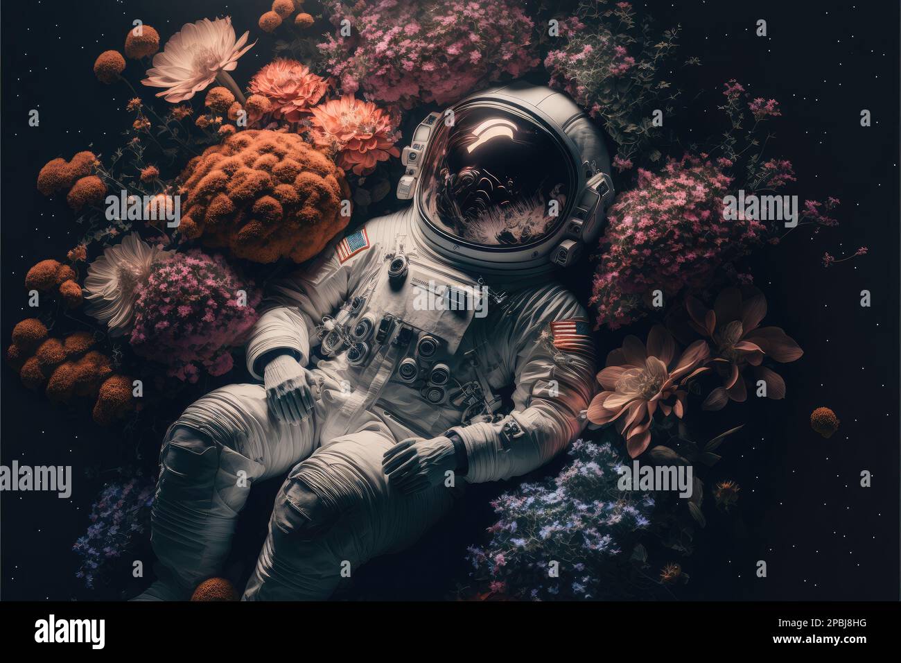 Astronaut sleeping in space hi-res stock photography and images - Alamy