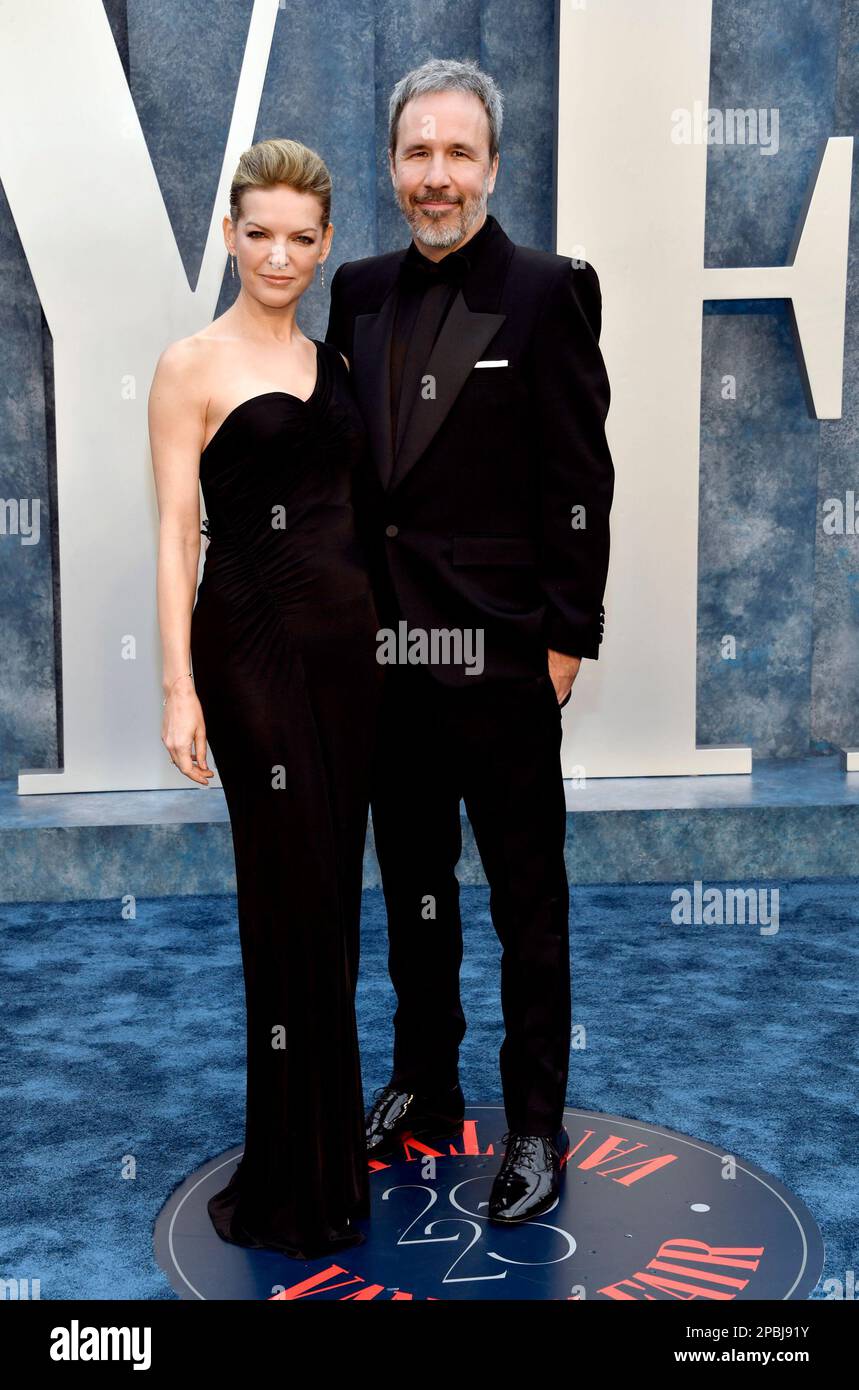 Tanya Lapointe, left, and Denis Villeneuve arrives at the Vanity Fair ...