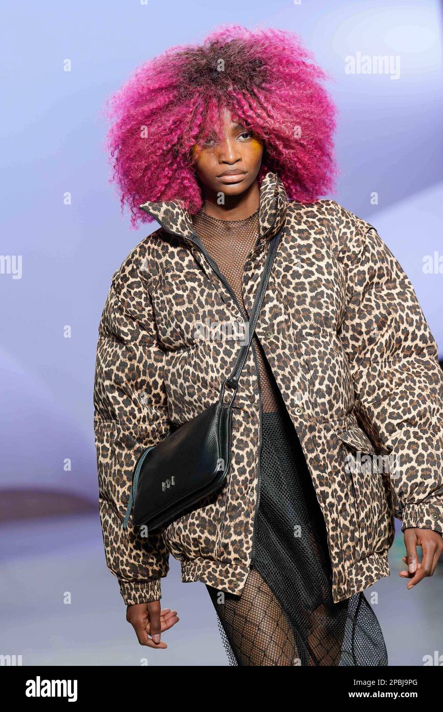 Lisbon, Portugal. 12th Mar, 2023. A model walks the runway at the Nuno ...