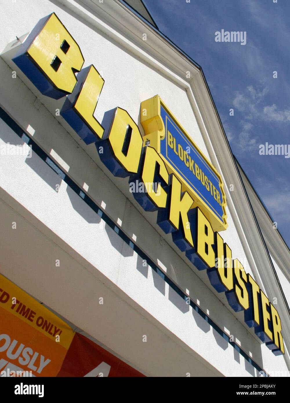 A Blockbuster store is seen in Berlin, Vt., Wednesday, May 2, 2007 ...