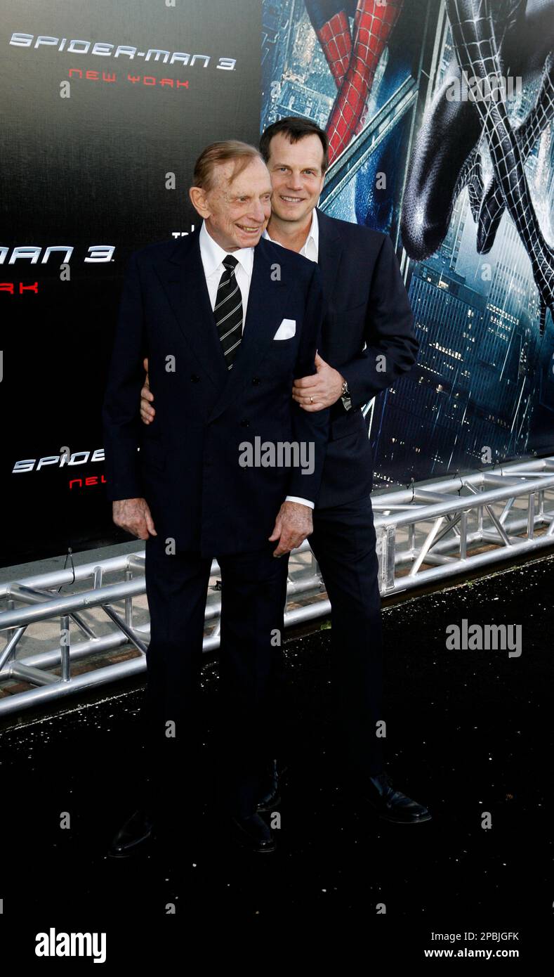 Actor Bill Paxton, right, and his father John attend the Spider-Man 3 N ...