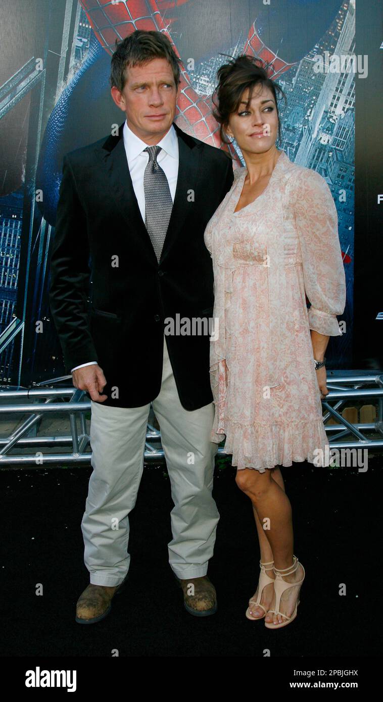 Actor Thomas Haden Church arrives together with his wife Mia for the ...