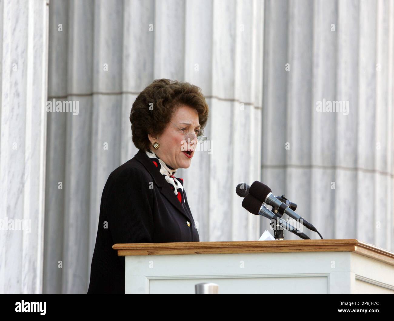 Chief Judge Judith Kaye speaks during a Law Day event at the Court of ...
