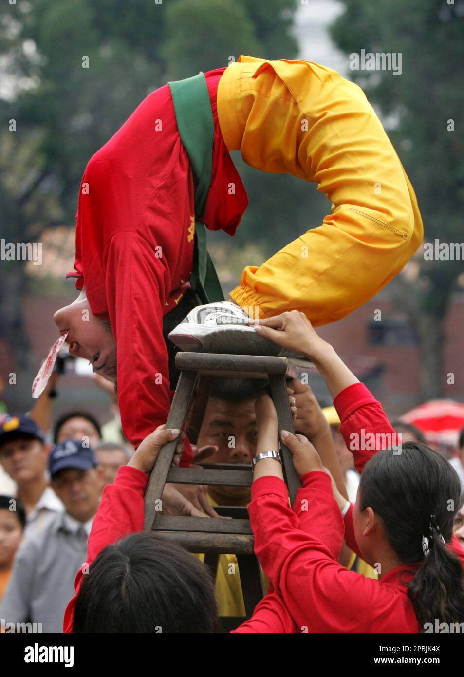 Dancers perform at the Pao-An Temple marking the 267th birthday of ...