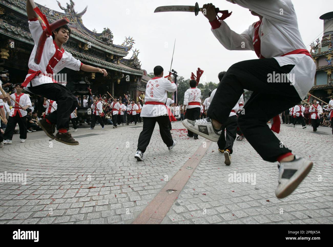 Dancers perform at the Pao-An Temple marking the 267th birthday of ...
