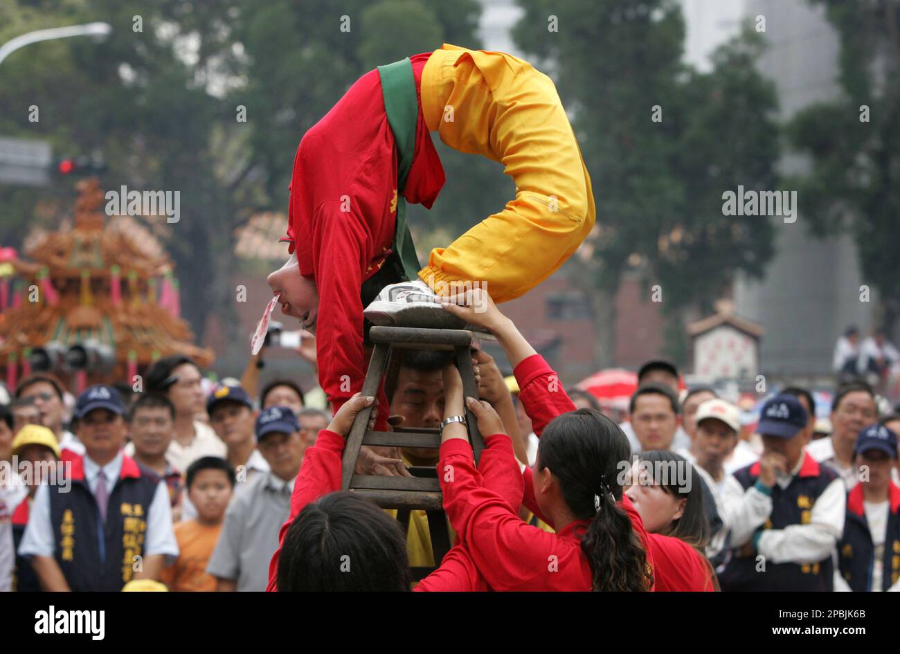 Dancers perform at the Pao-An Temple marking the 267th birthday of ...