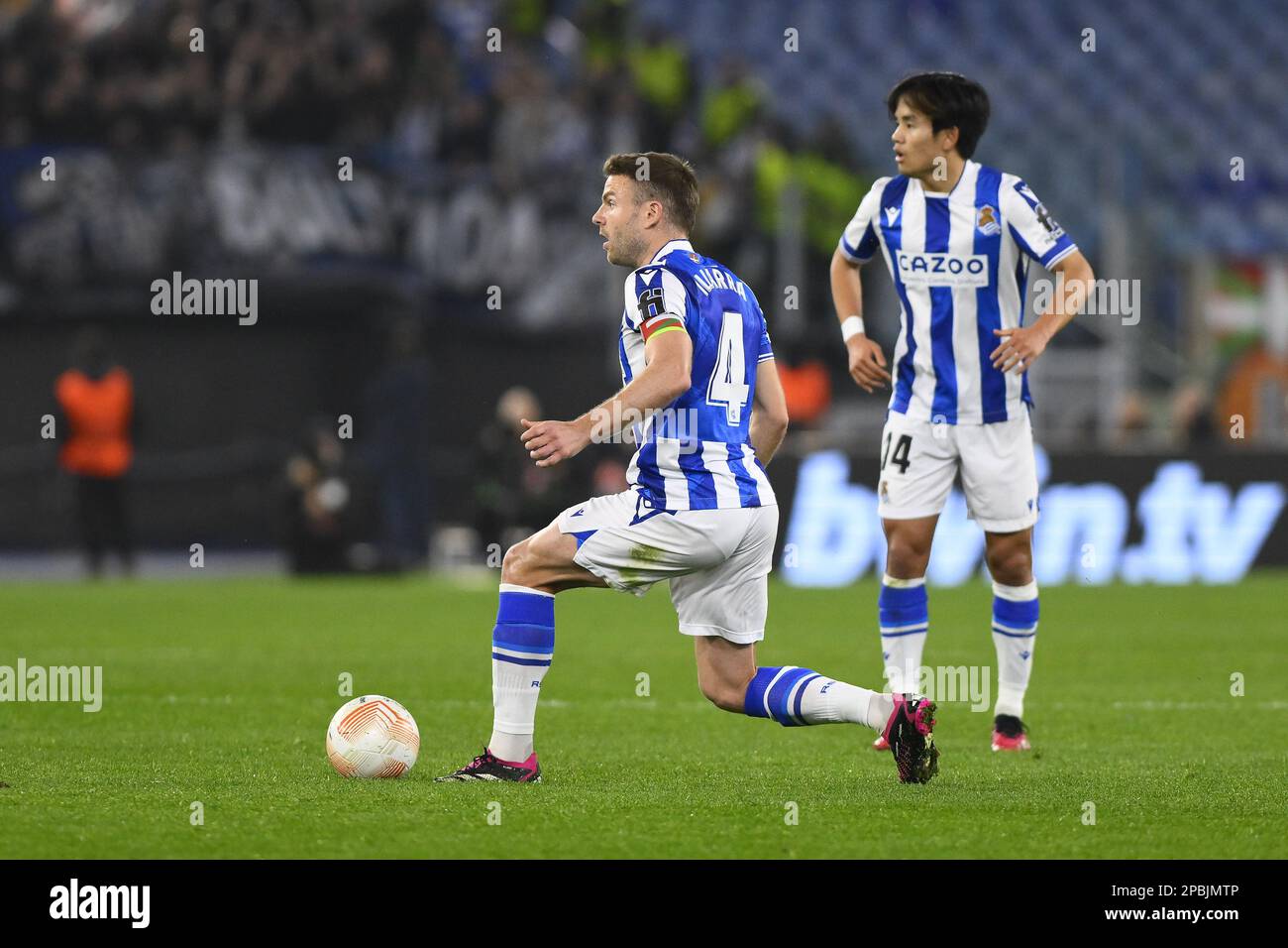 Asier Illarramendi of Real Sociedad de Futbol during the first leg of ...