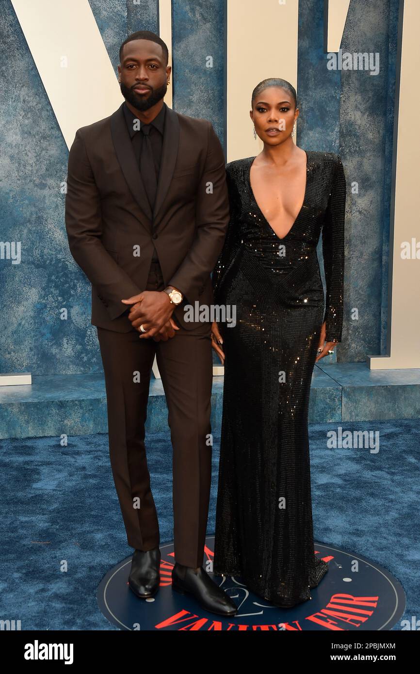 LOS ANGELES - MAR 12: Dwayne Wade, Gabrielle Union at the 2023 Vanity ...