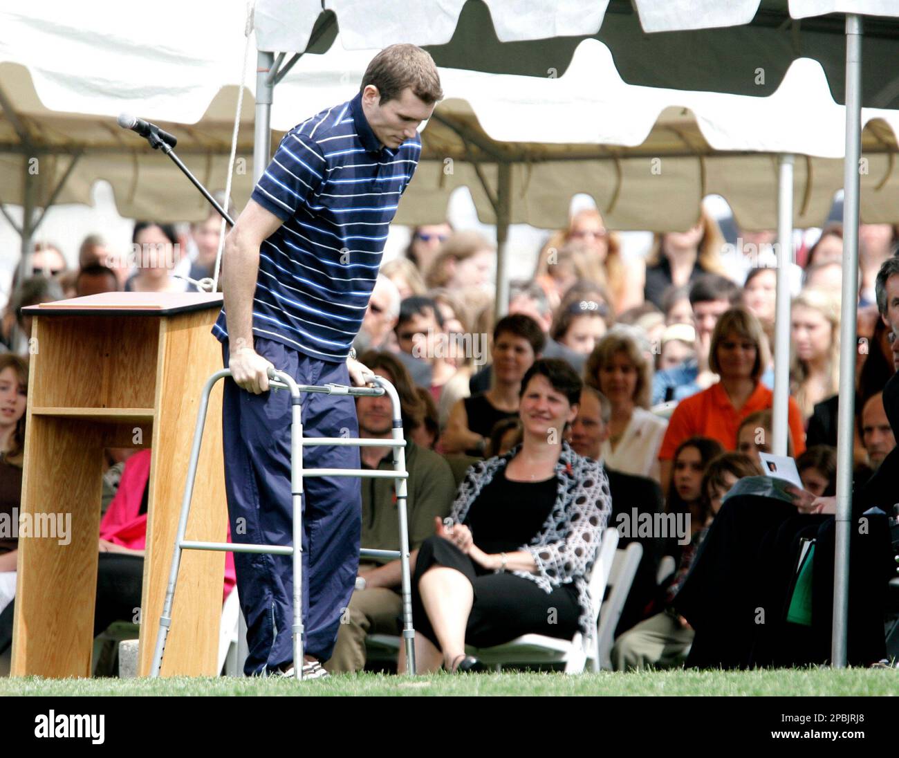 ** FILE ** Virginia Tech student Colin Goddard, who was injured in the ...