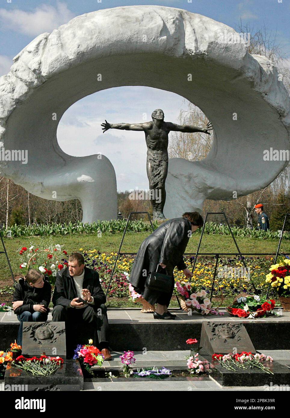 Relatives of the firefighters, who were the first to fight the fire at ...