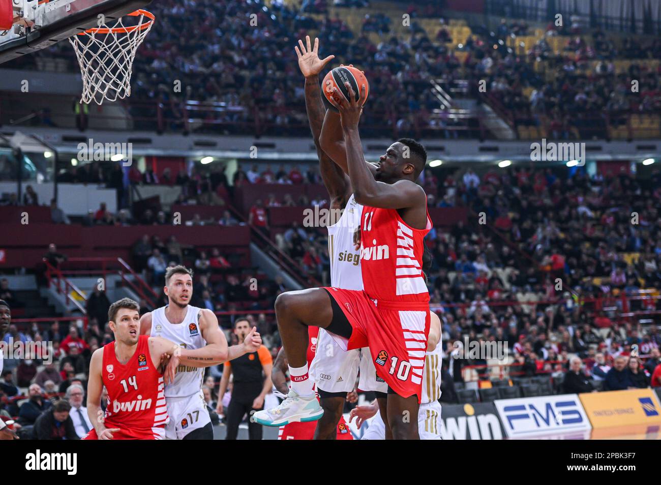 10 MOUSTAPHA FALL of Olympiacos Piraeus during the Euroleague, Round 28 ...
