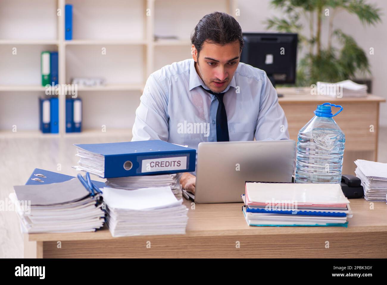 Stressed sweaty tired business hi-res stock photography and images - Alamy