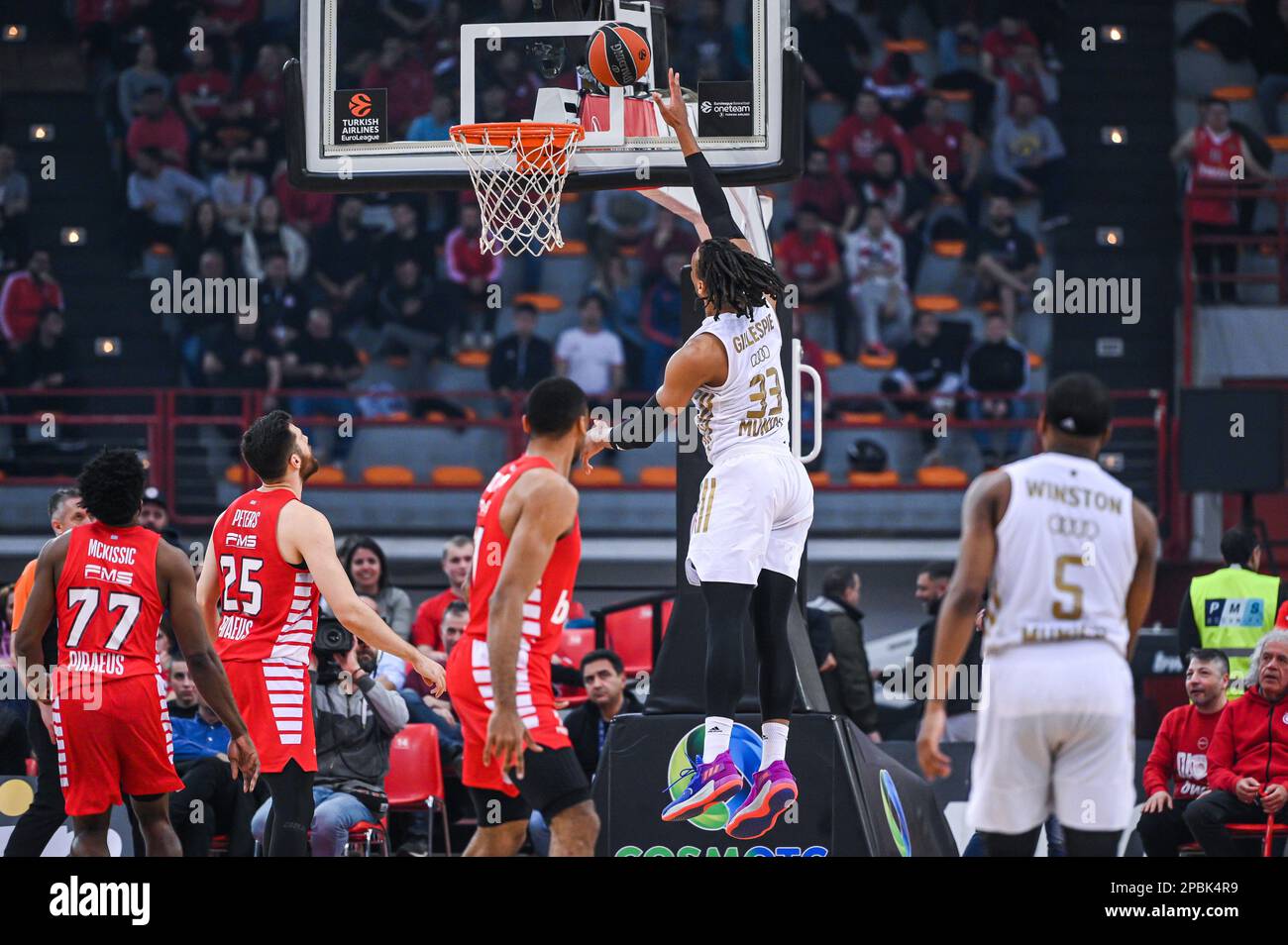 33 FREDDIE GILLESPIE of FC Bayern Munich during the Euroleague, Round ...