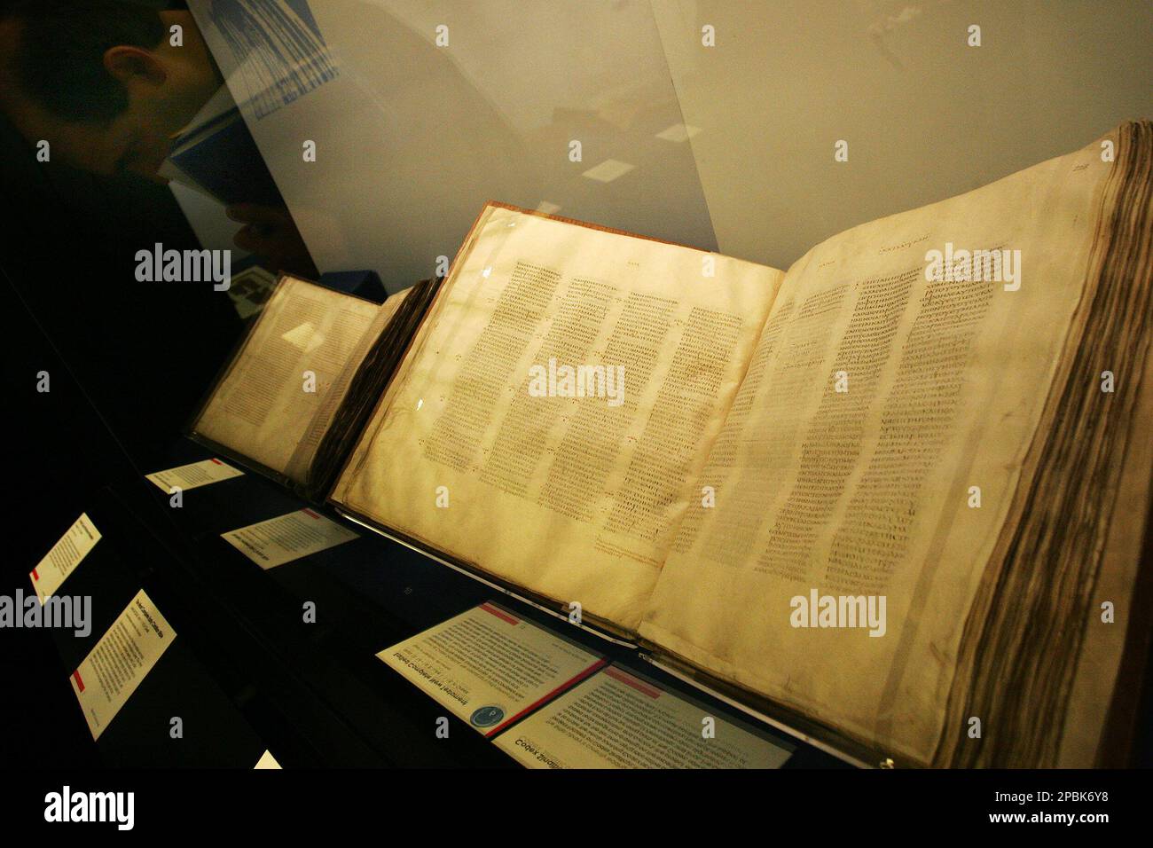 A Codex Sinaiticus manuscript, right, the earliest complete New ...