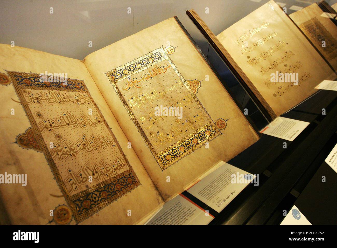 Part of the 1304-6 seven volume Sultan Baybars Quran from Cairo on ...