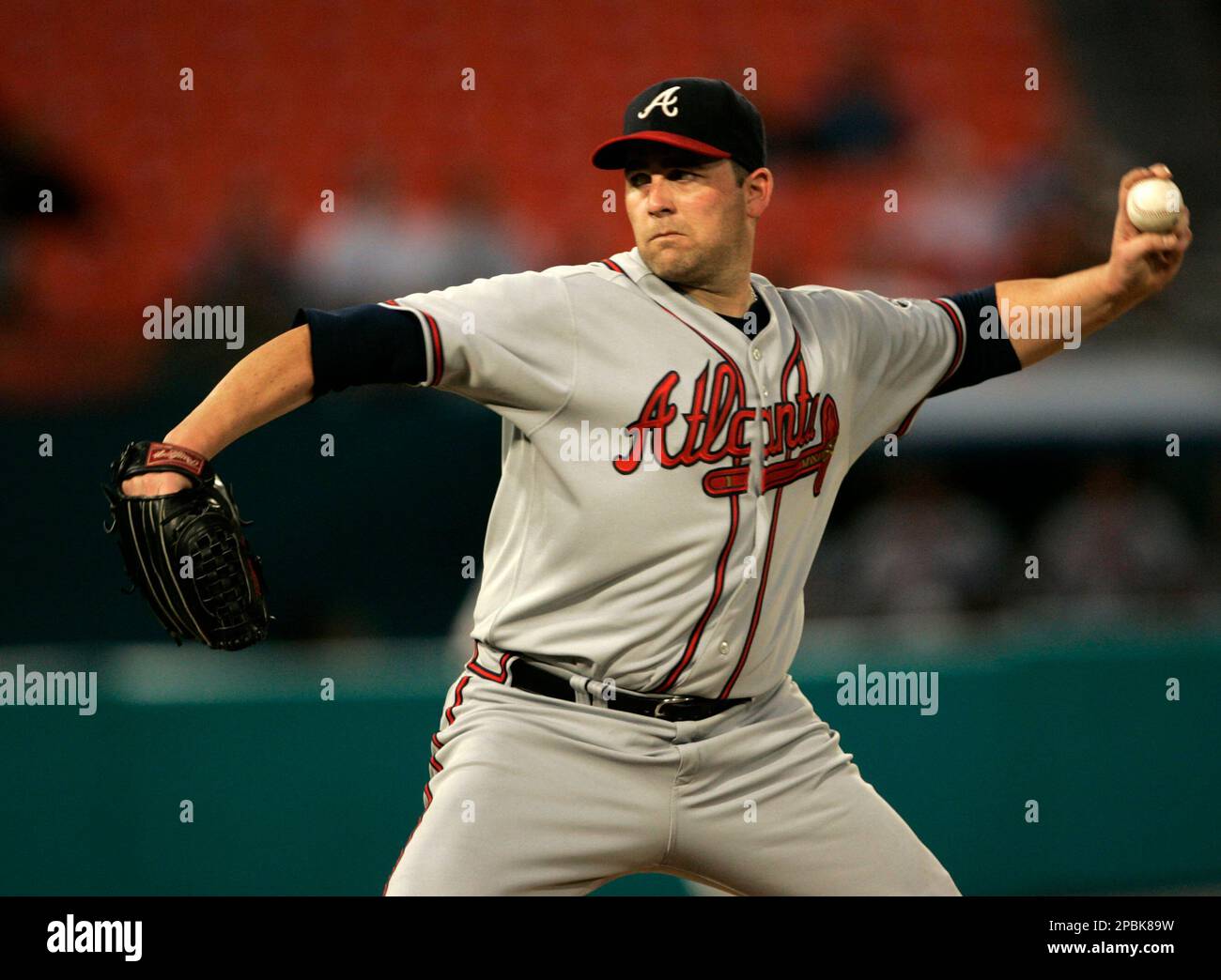 Atlanta Braves starting pitcher Mark Redman throws against the Florida ...