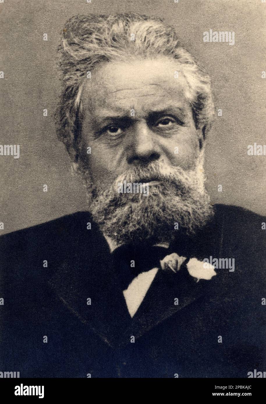 1900 ca , ITALY : The celebrated italian poet Giosué CARDUCCI ( 1835 ...