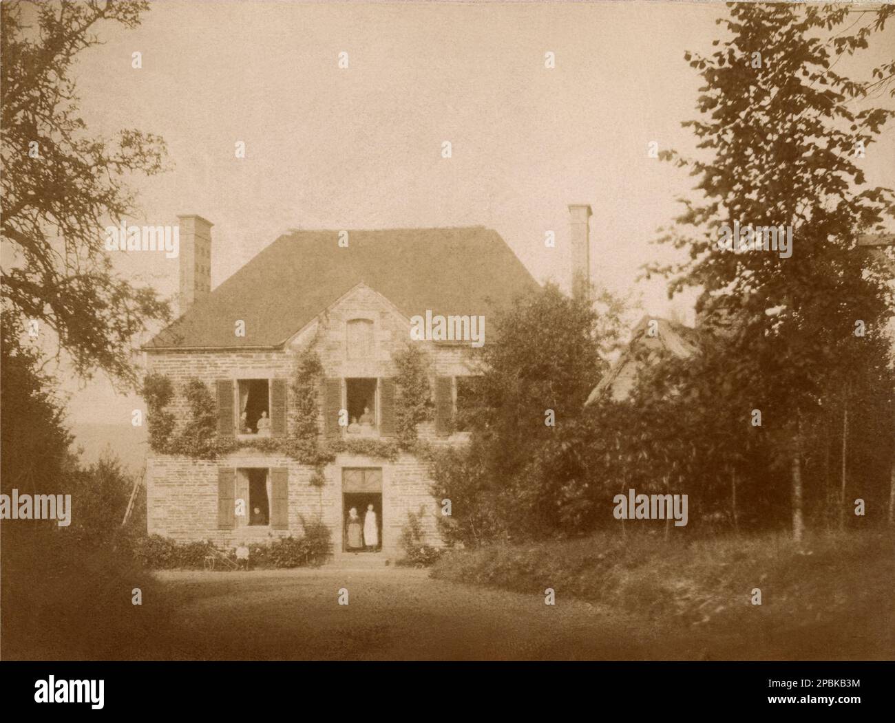 1885 ca, FRANCE : House at Le Bois Ambroise - FRANCIA - FOTO STORICHE ...