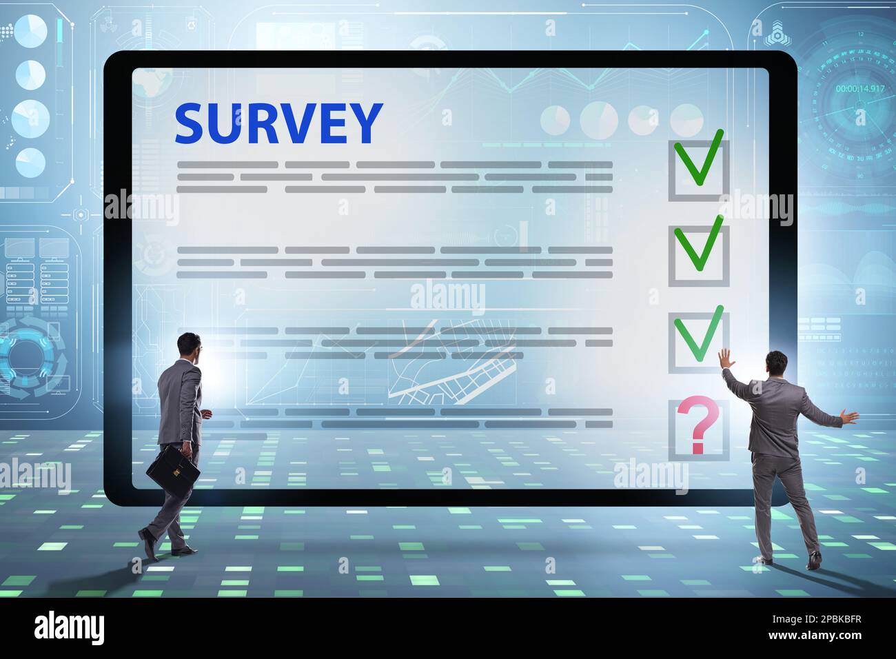 Survey questionnaire with the tick boxes Stock Photo - Alamy