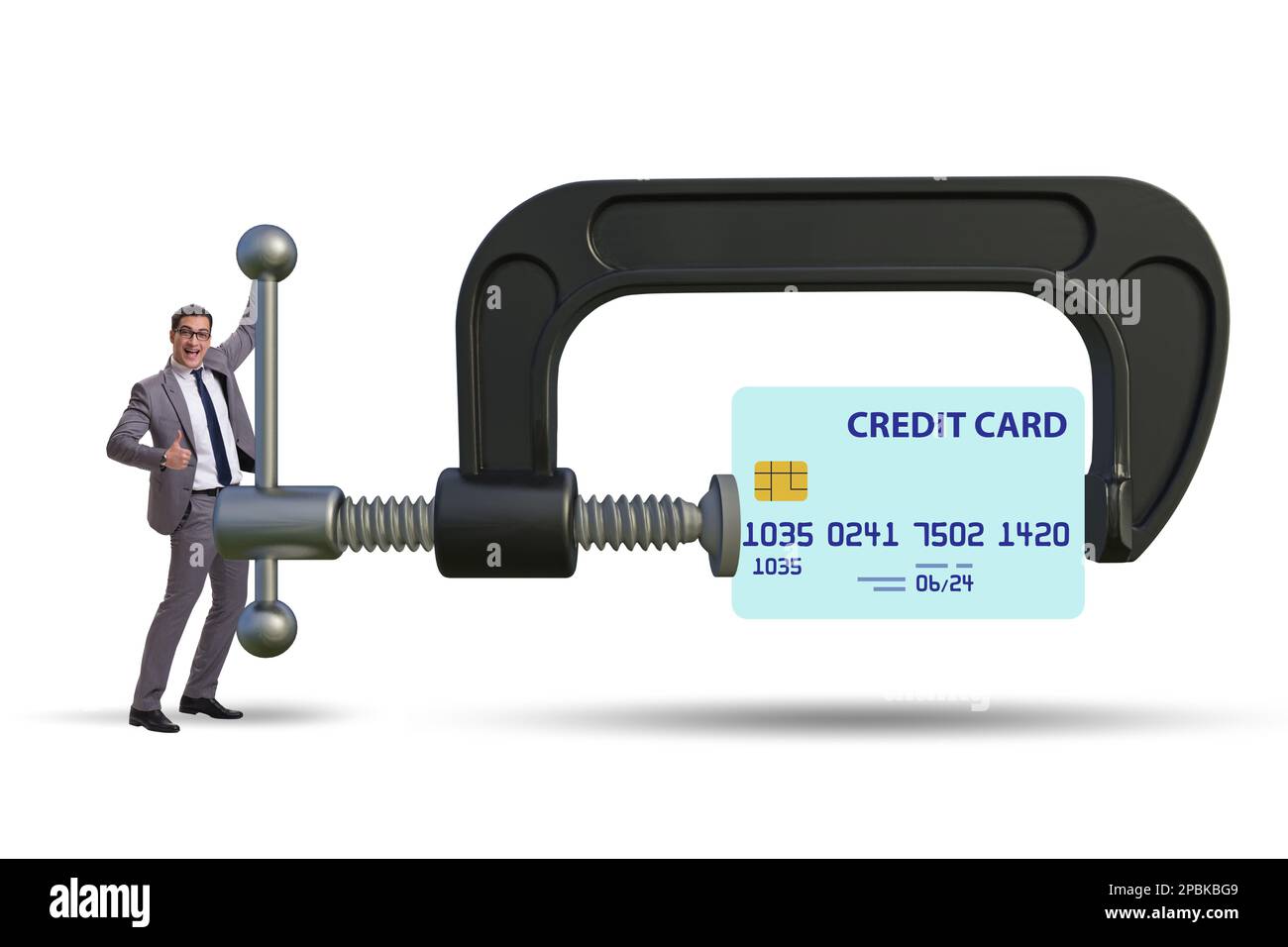 Money squeezed Cut Out Stock Images & Pictures - Alamy