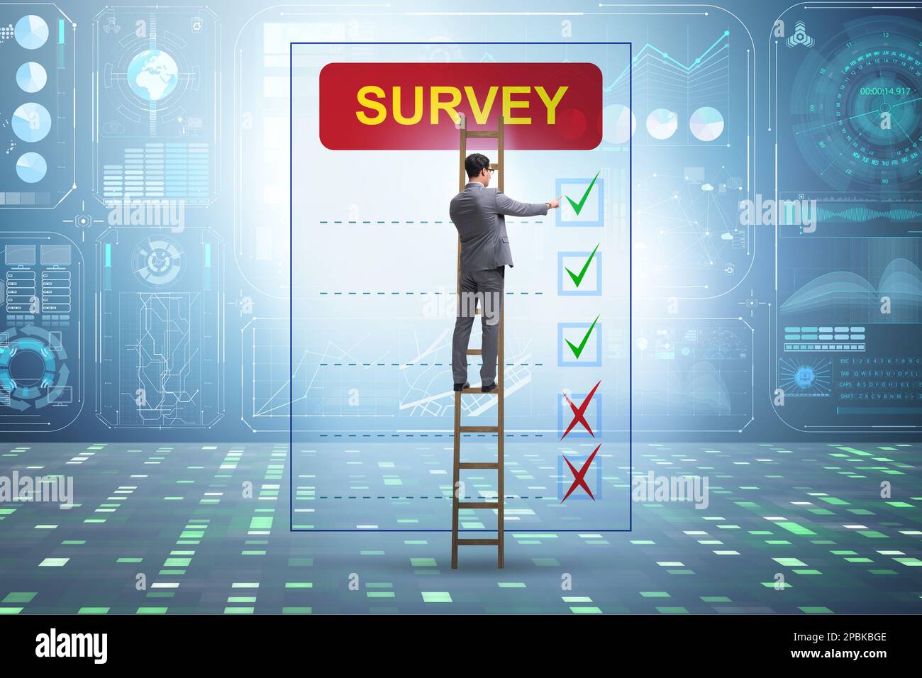 Survey questionnaire with the tick boxes Stock Photo - Alamy