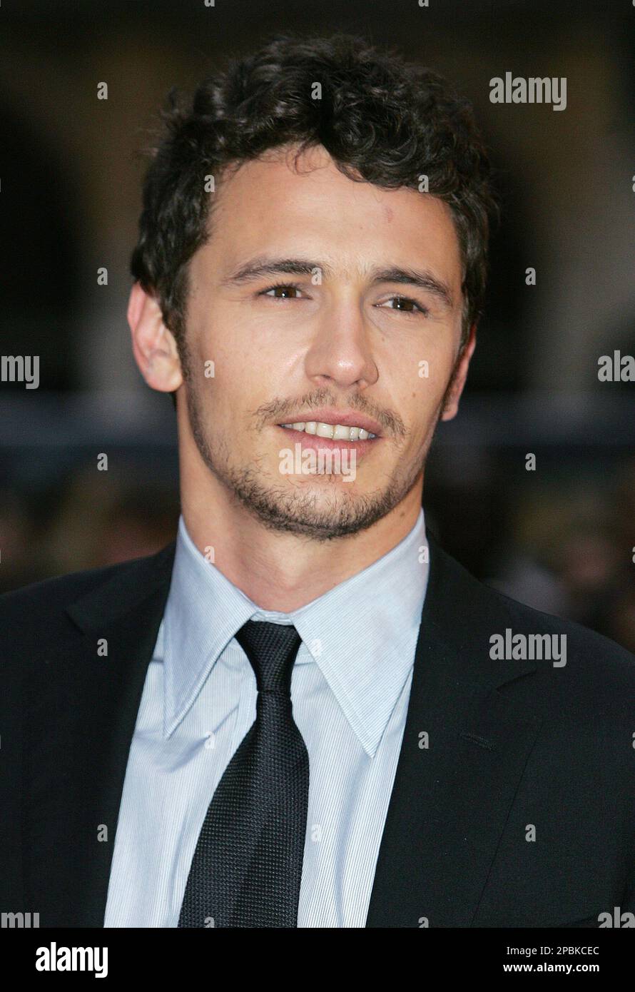 James Franco who stars as "Harry Osborn" as he arrives for the film ...