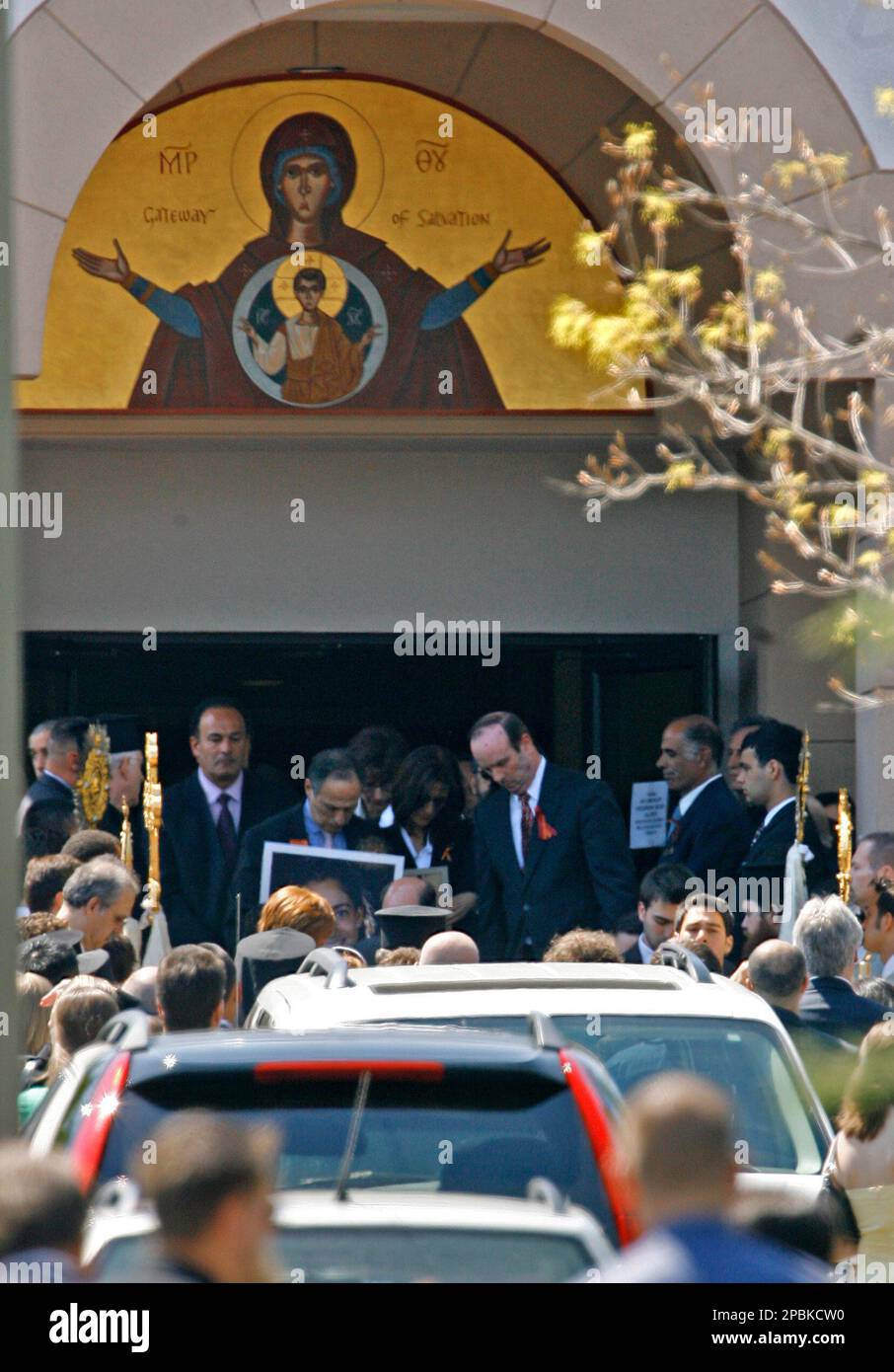 Joe Samaha holds a photograph of his slain daughter, Reema Samaha, as ...