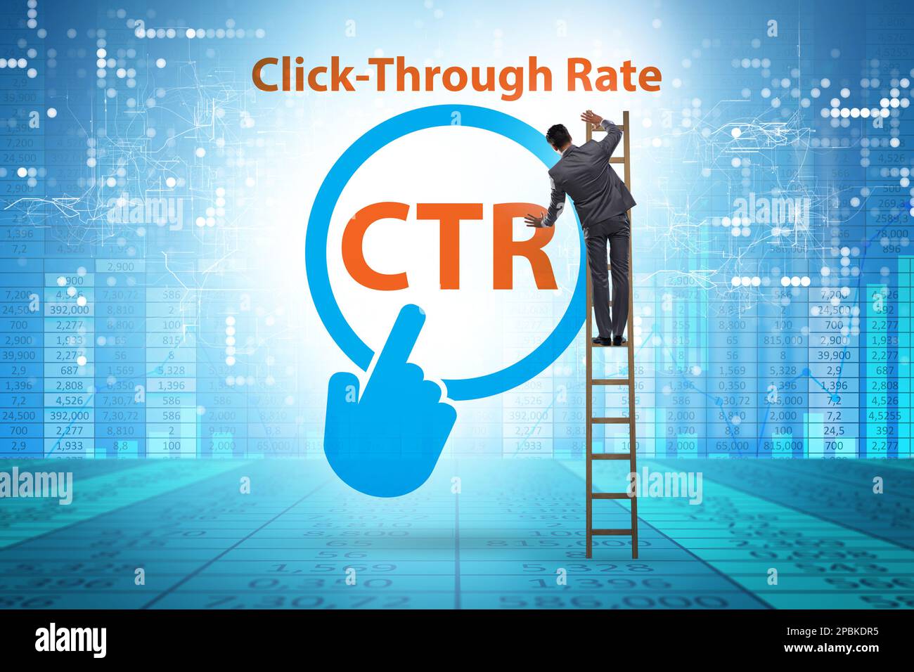 CTR click through rate concept with the business people Stock Photo - Alamy