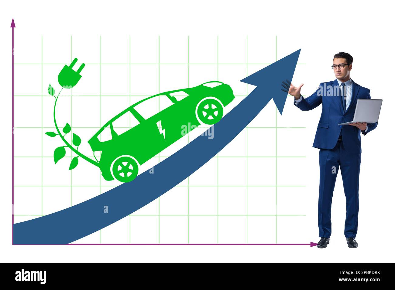 Growth of the electric car usage concept Stock Photo - Alamy