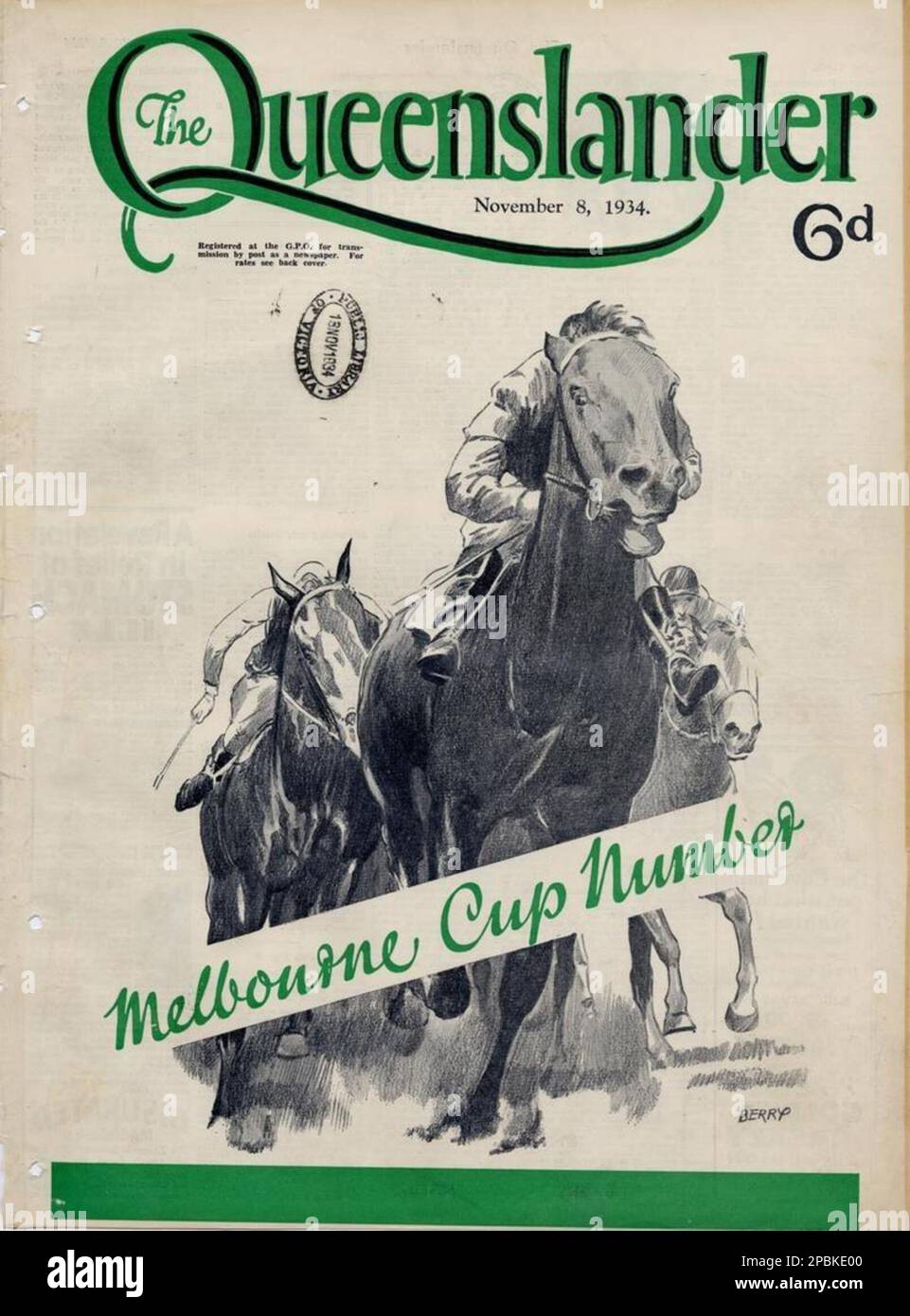 Front cover of the Queenslander magazine, featuring aspects of ...