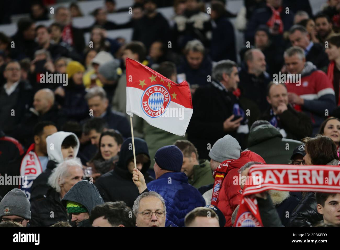 Fc Bayern Munich Fans during the Uefa Champions League, football match ...