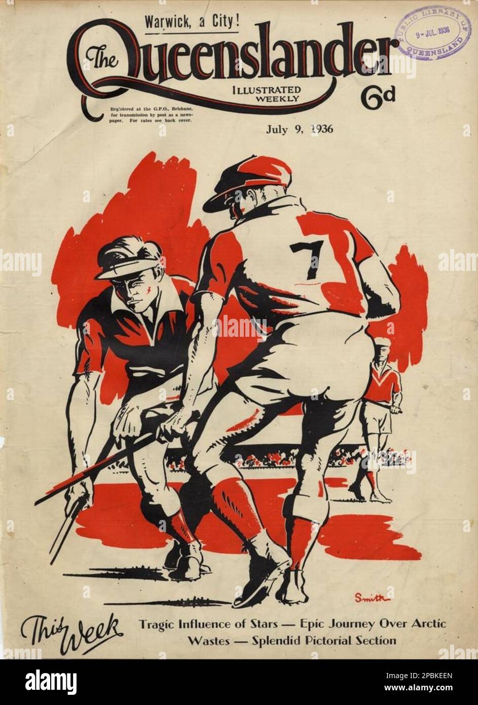 Front cover of the Queenslander magazine, featuring aspects of ...