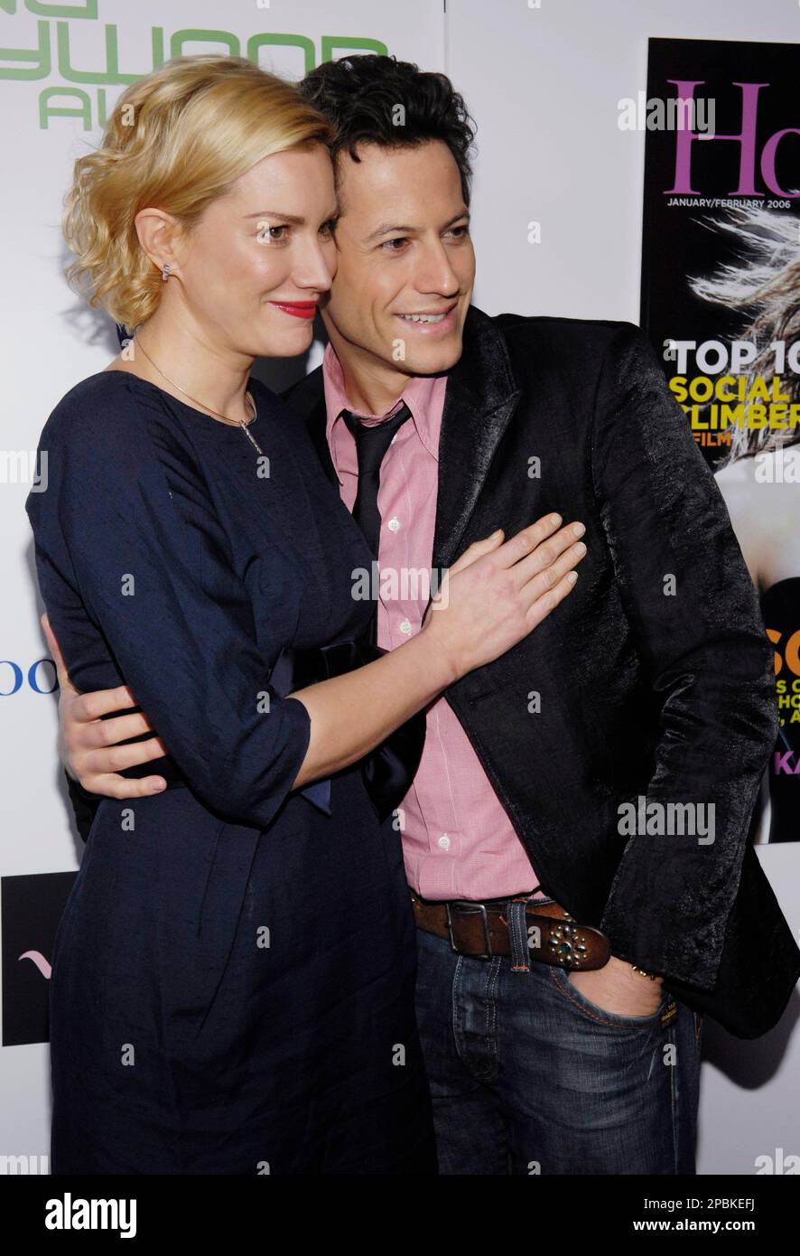Actors Ioan Gruffudd and Alice Evans pose together at the 9th annual ...