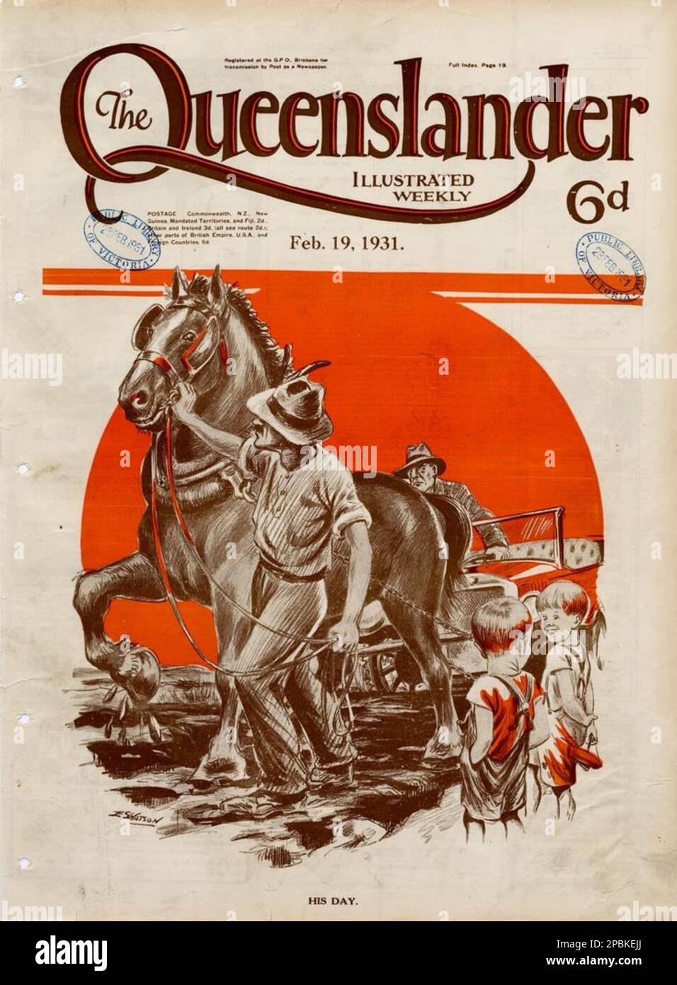 Front cover of the Queenslander magazine, featuring aspects of ...