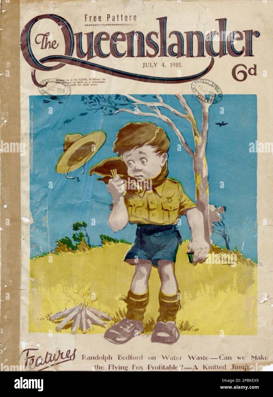 Front cover of the Queenslander magazine, featuring aspects of ...
