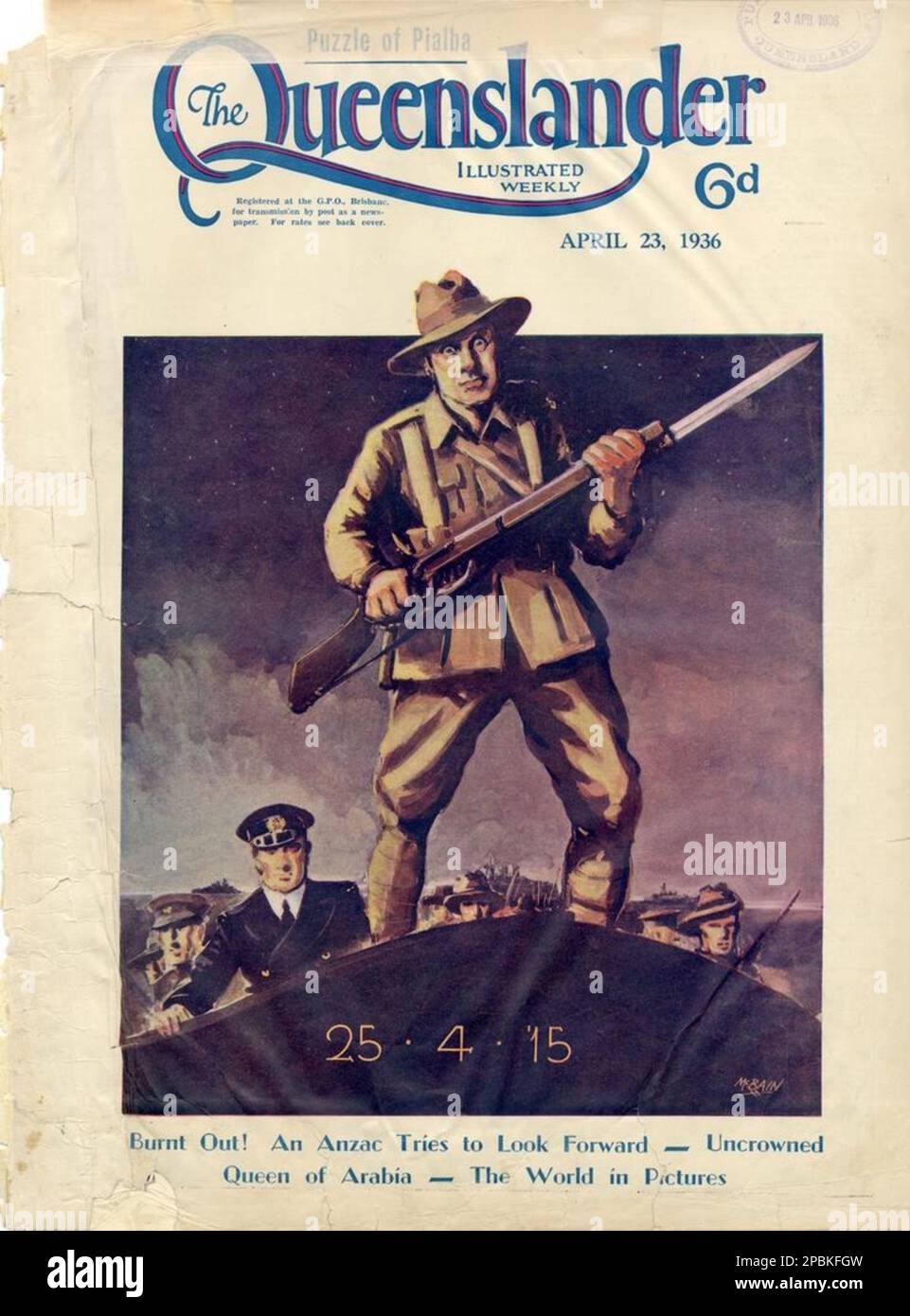 Front cover of the Queenslander magazine, featuring aspects of ...