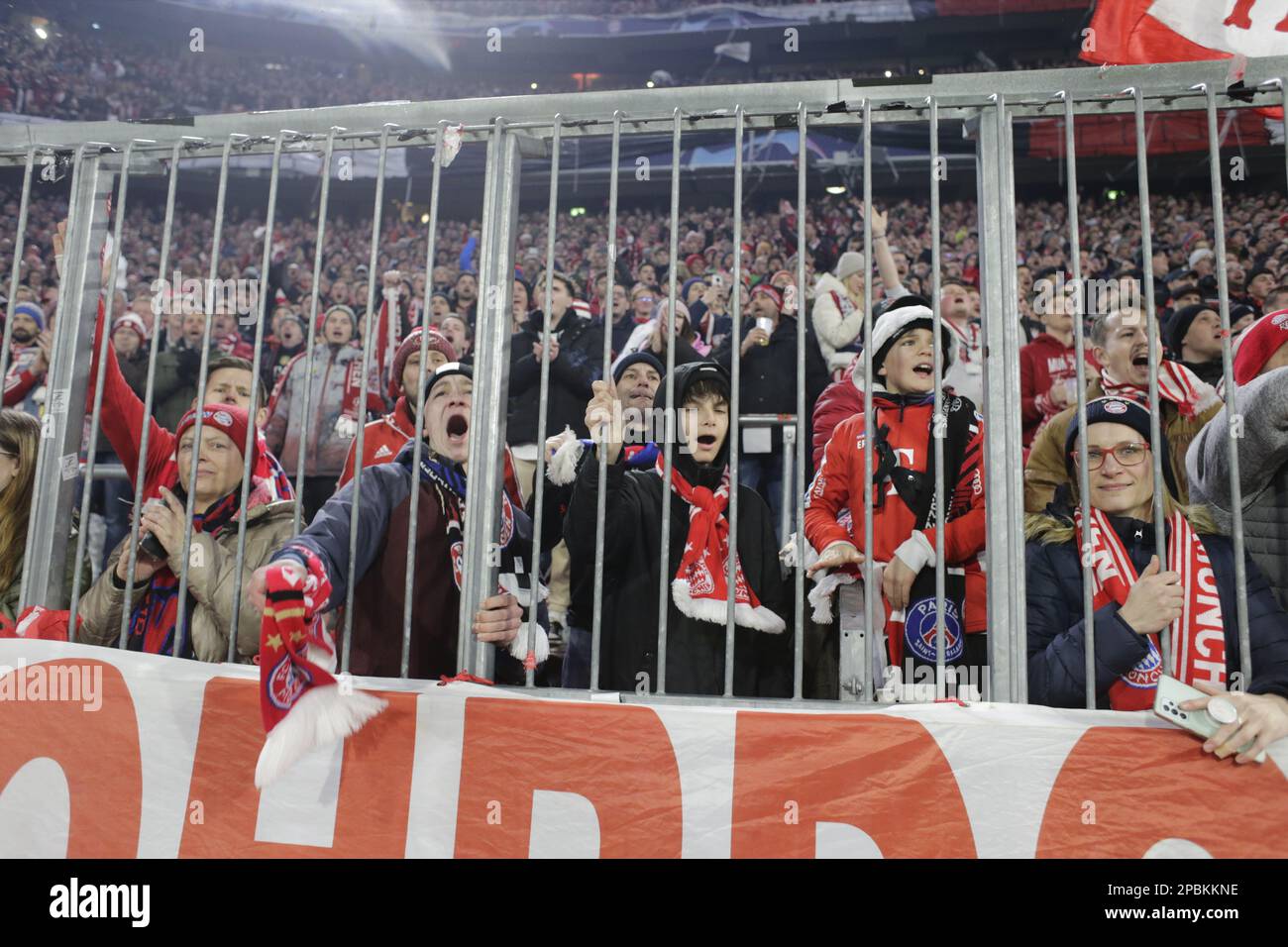 Bayern Monaco fans during the Uefa Champions League, football match ...