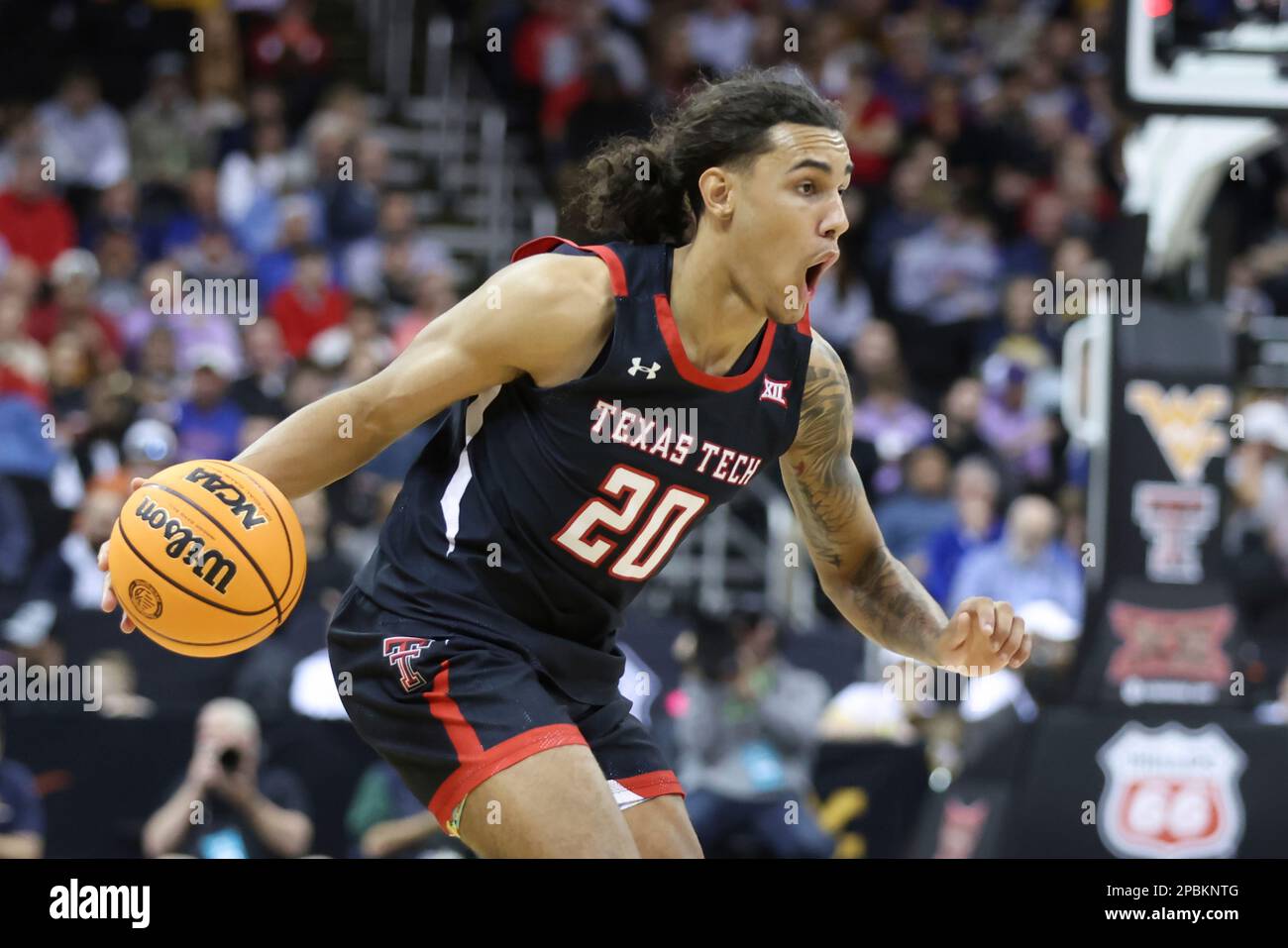 KANSAS CITY, MO - MARCH 08: Texas Tech Red Raiders guard Jaylon Tyson ...