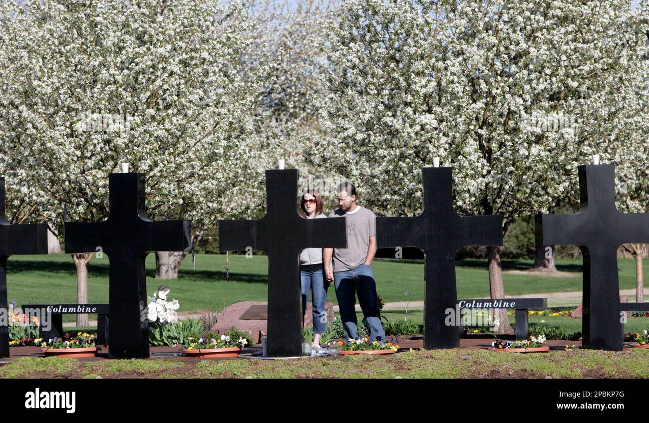 Columbine High School Memorial Crosses