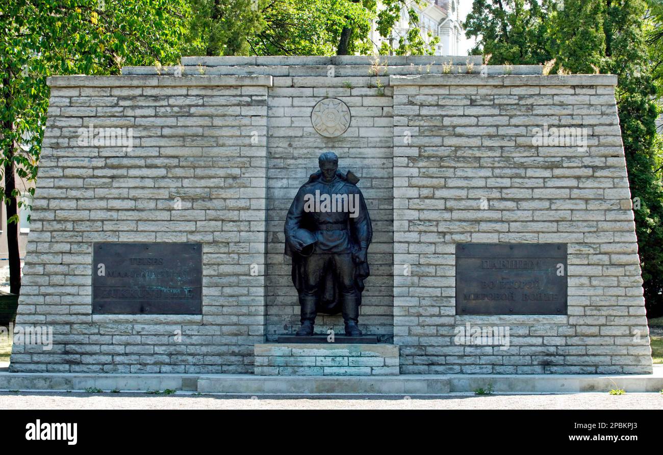 ** FILE ** The Bronze Soldier, a Soviet-era monument is seen in Tallinn ...