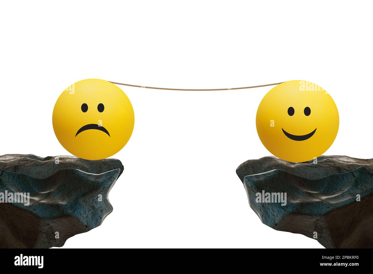 Mood improvement concept with the smilies Stock Photo - Alamy
