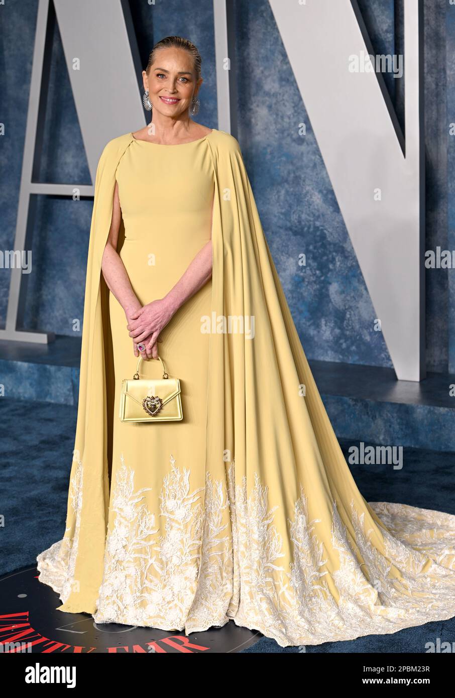 Sharon Stone attending the Vanity Fair Oscar Party held at the Wallis ...