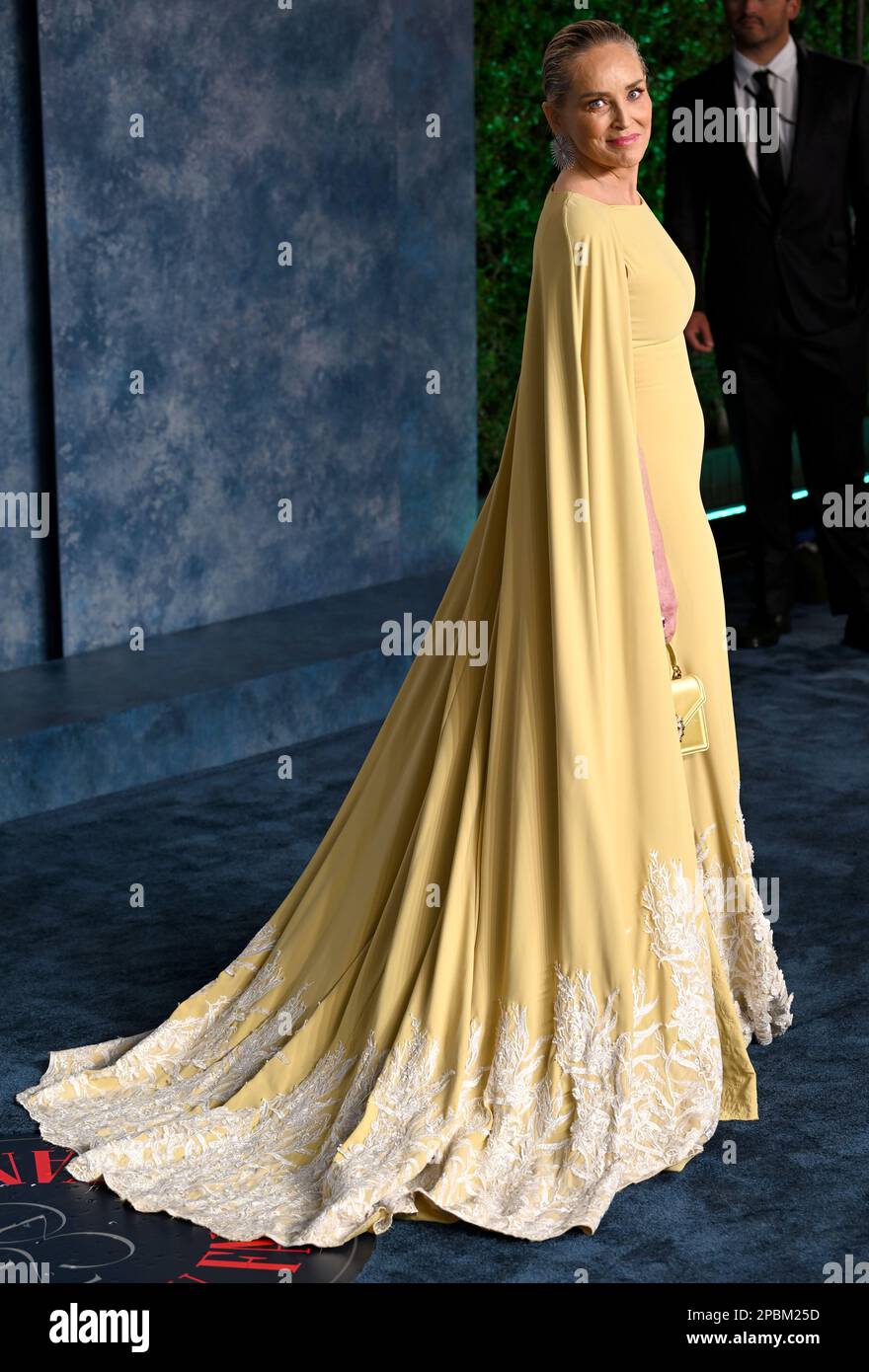 Sharon Stone attending the Vanity Fair Oscar Party held at the Wallis ...